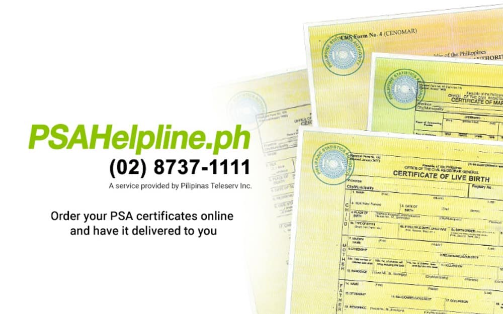PSAHelpline: Your Online Channel for PSA Certificates