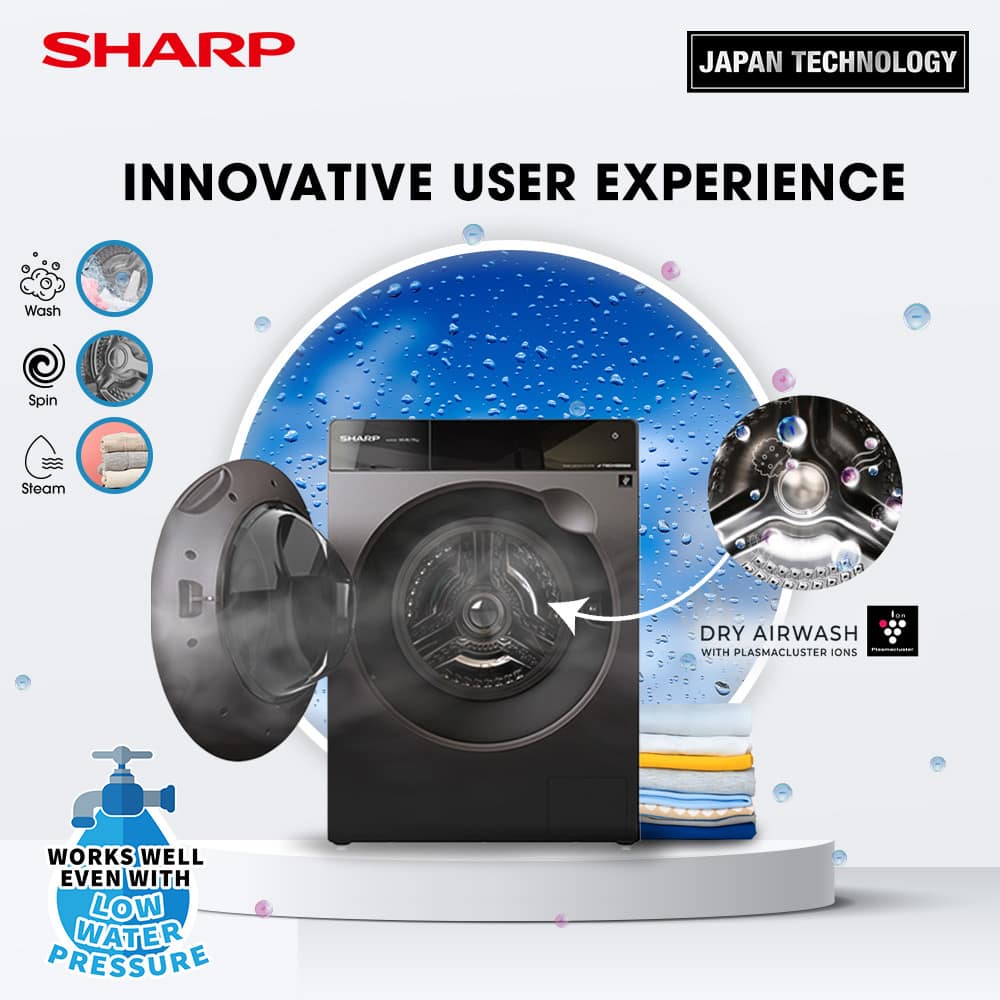 Sharp, Fully Automatic Front Load Washing Machines